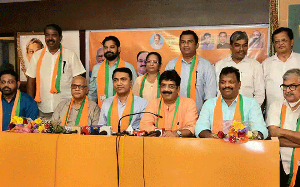 Goa: Congress to file disqualification petition against eight MLAs who ...