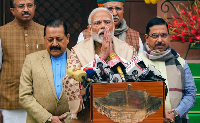 PM Modi says development journey to continue, targets MPs behind ...