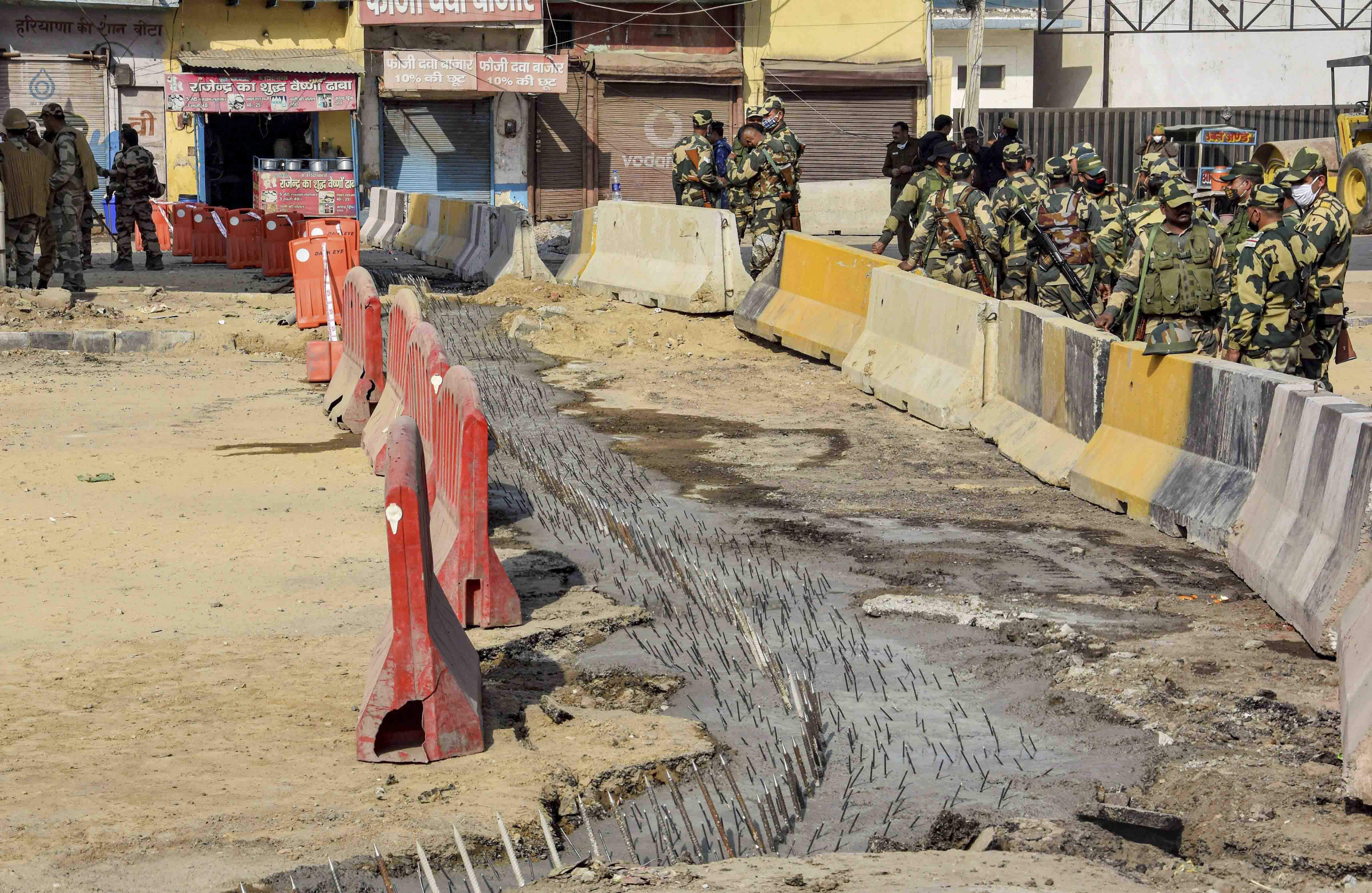 Protest sites turn fortresses: Barricades strengthened, roads studded ...