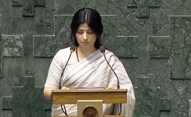 SP Leader Dimple Yadav takes oath as Lok Sabha MP from Mainpuri