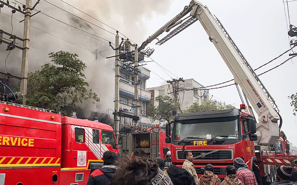 Fire in two Delhi factories following cylinder blast