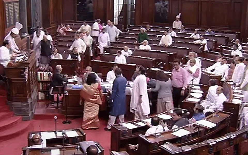 Karnataka Crisis Rocks Rajya Sabha House Adjourns Twice Pre Lunch