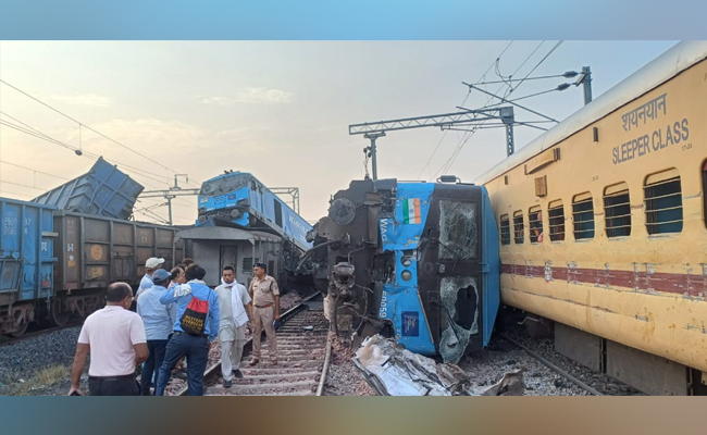 2 loco pilots injured as goods trains collide in Punjab